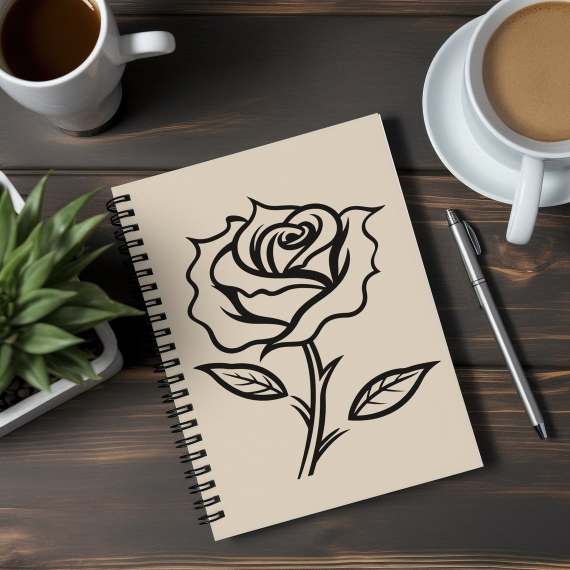 Rose Svg Bundle, Rose Png Design, Rose Svg for Cricut, Rose Vector ...