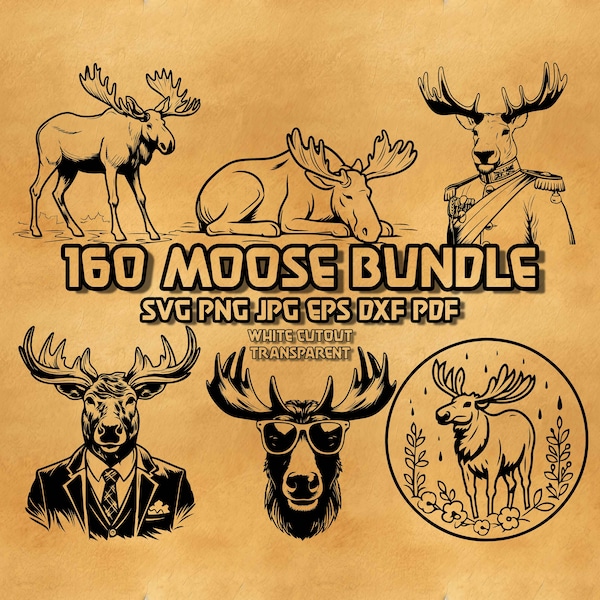Moose Svg - Etsy