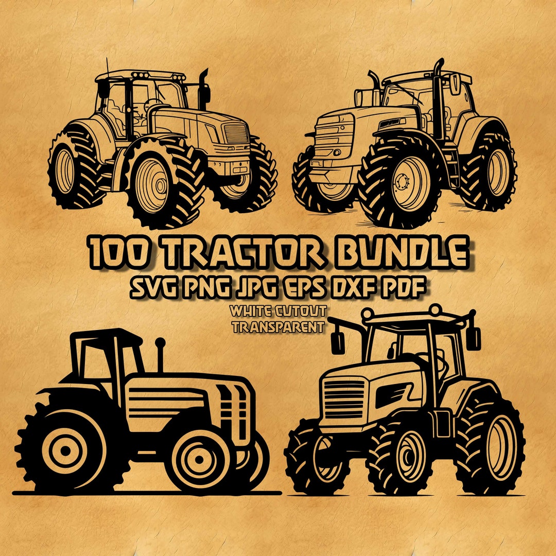 Tractor Svg Bundle, Tractors Silhouette Svg , Tractor Vector, Tractor ...
