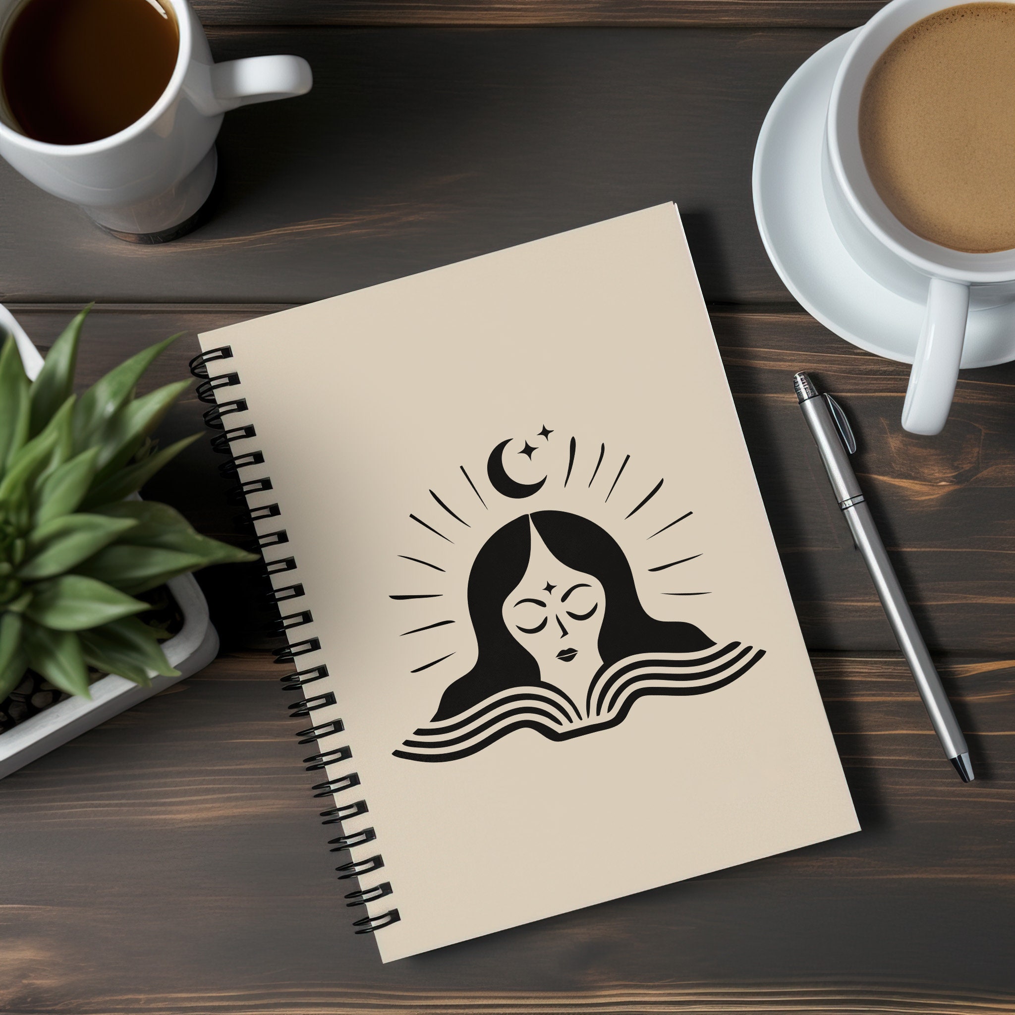 Celestial Book Svg Bundle, Magical Book Svg, Heavenly Book Svg, Moon ...