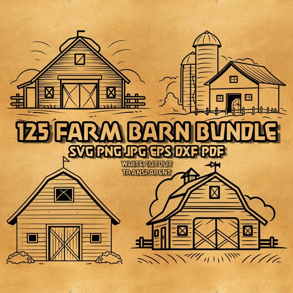 Barn Silhouette - Etsy