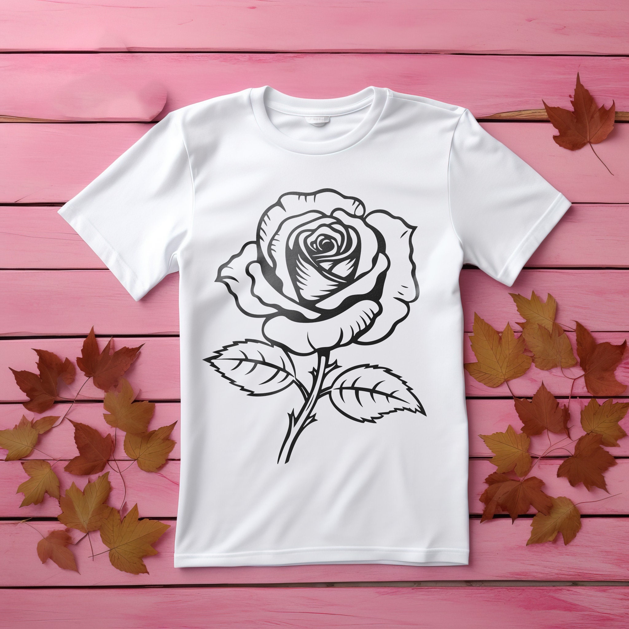 Rose Svg Bundle, Rose Png Design, Rose Svg for Cricut, Rose Vector ...