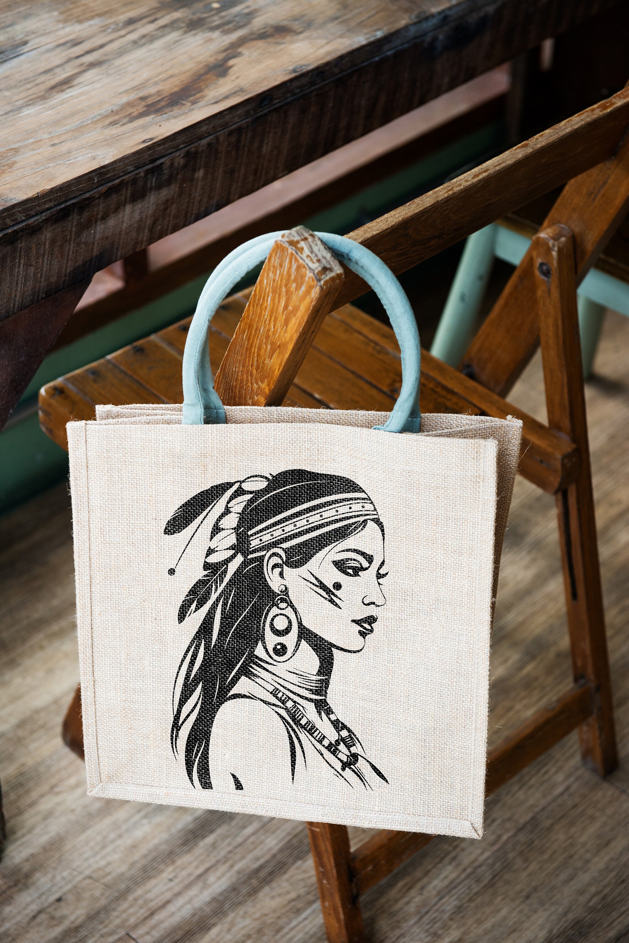Native American SVG Bundle: Warrior Girl, Indian Chief (digital ...