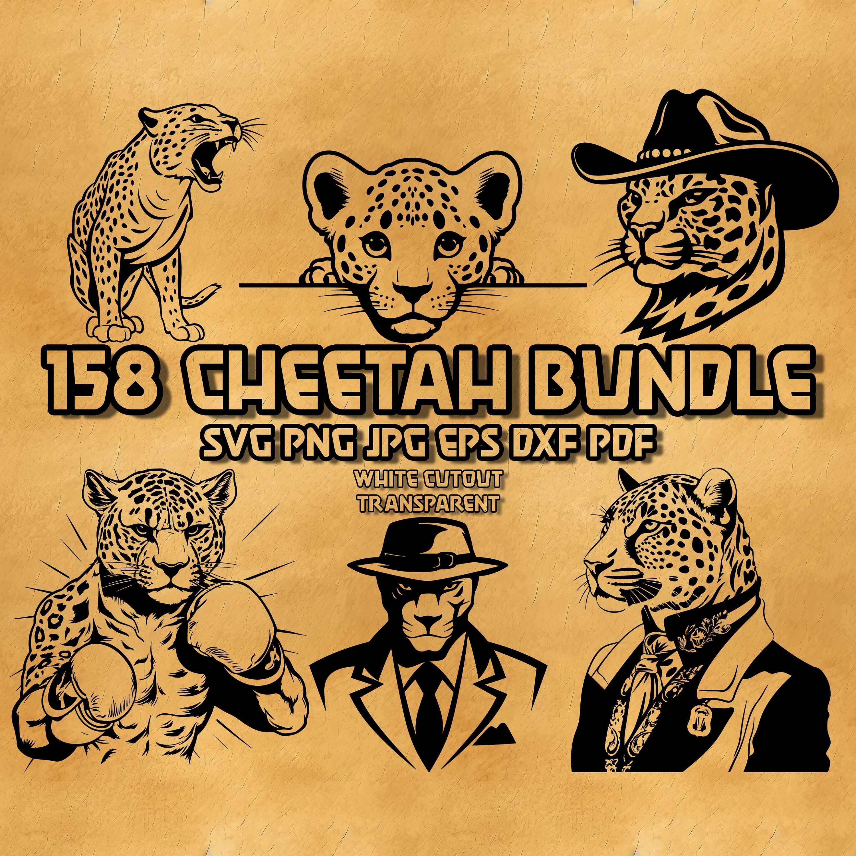 Cheetah Svg, Leopard Head Svg, Leopard Svg, Cheetah Wearing Sunglasses ...