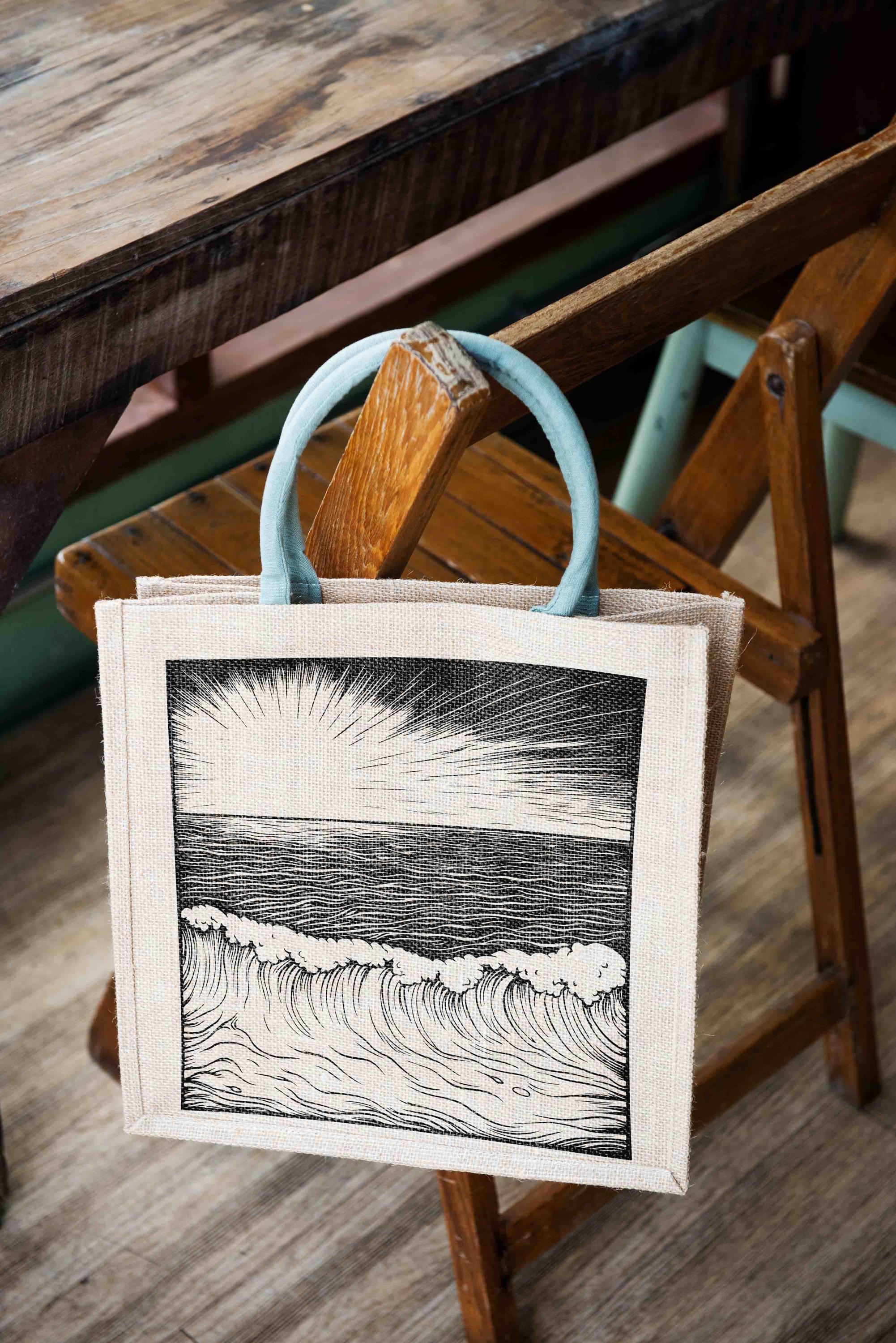 Sunrise Sea Waves Svg Bundle, Sea and Sun Monogram Svg, Wavy Sea Scene ...