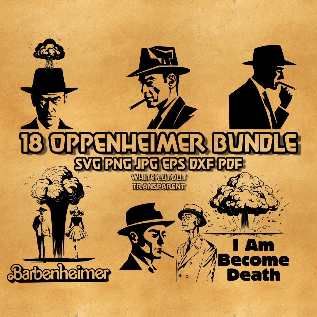 Barbenheimer Svg, Oppenheimer Svg, Minimalist Style Oppenheimer Svg ...