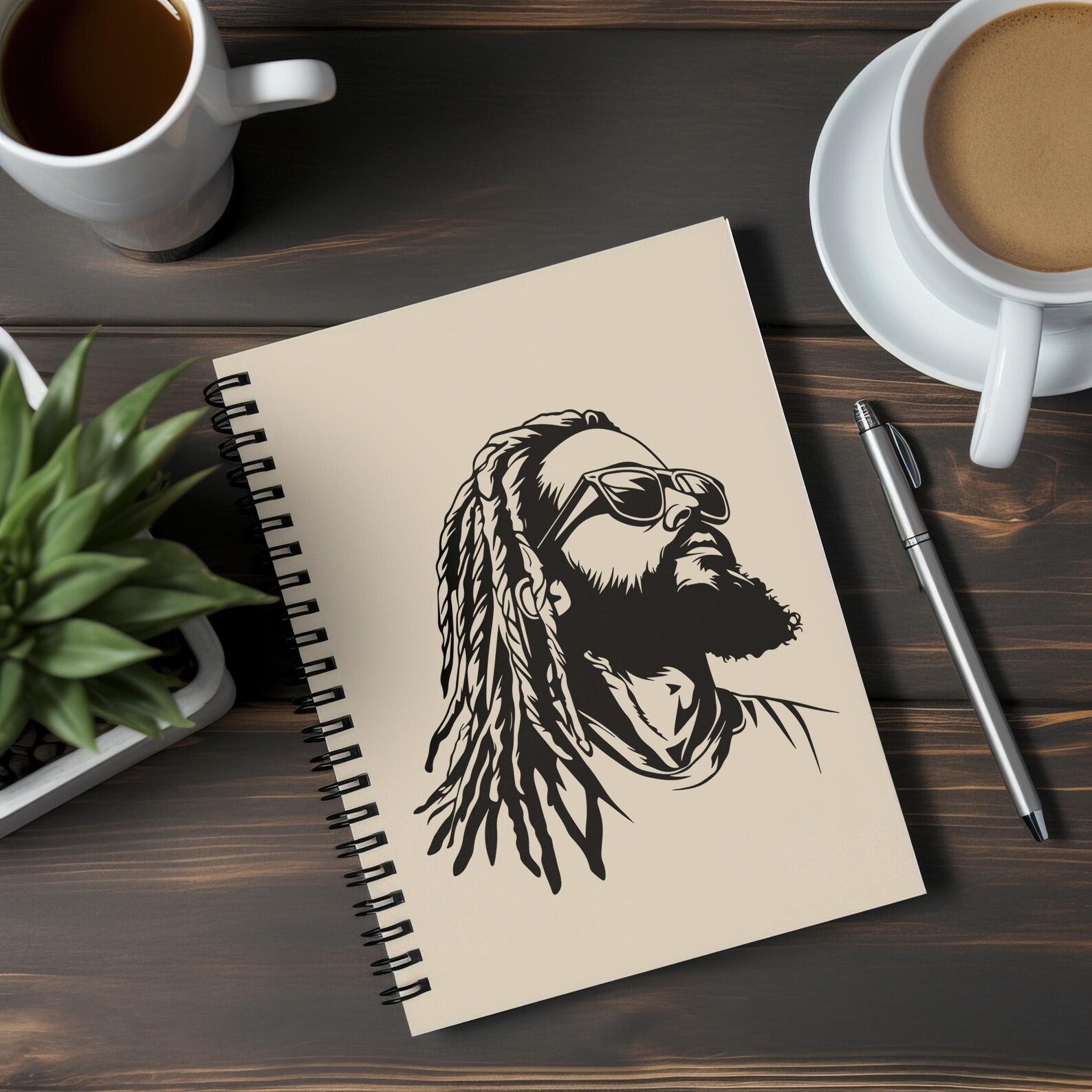 Rastafarian Dreadlock SVG Bundle: Reggae Culture Clipart (digital ...