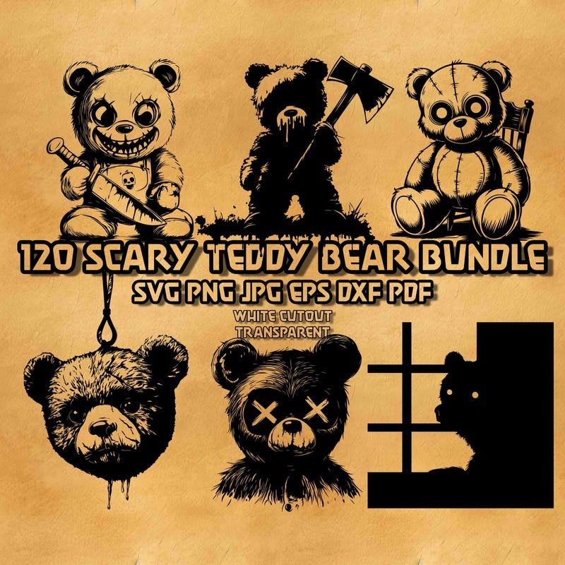 Evil Teddy Bear Tshirt - Etsy