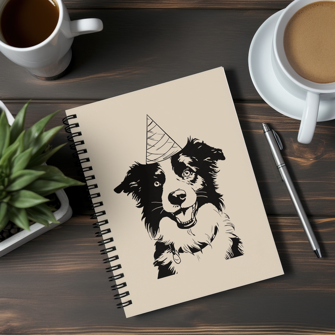 Border Collie Svg Bundle, Floral Border Collie Svg, Cowboy Border ...