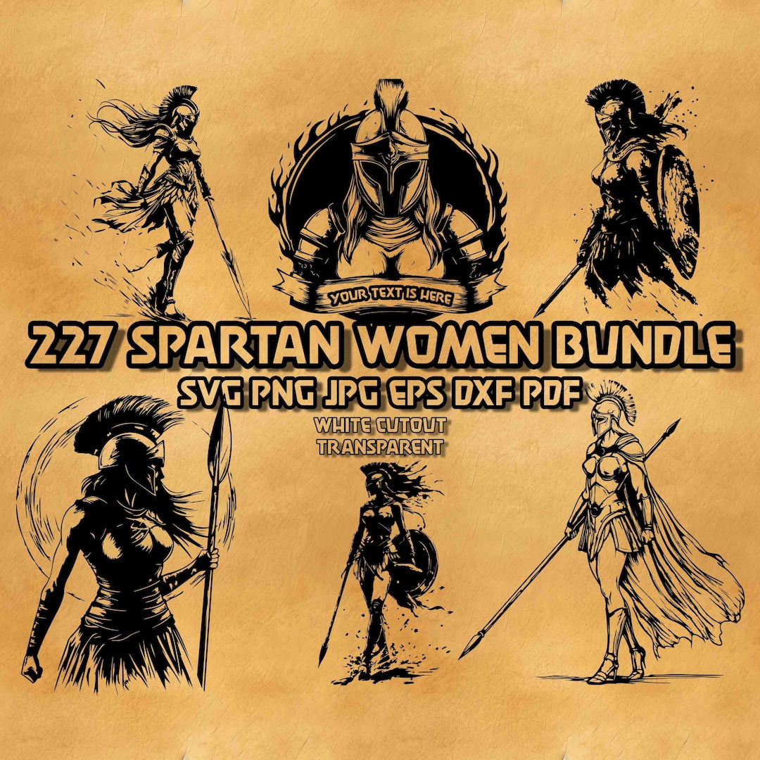 Spartan Women Svg Bundle, Spartan Women Monogram Svg, Spartan Women ...