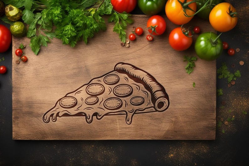 Pizza Slice SVG Bundle: Italian Food Design, Restaurant Menu (digital ...
