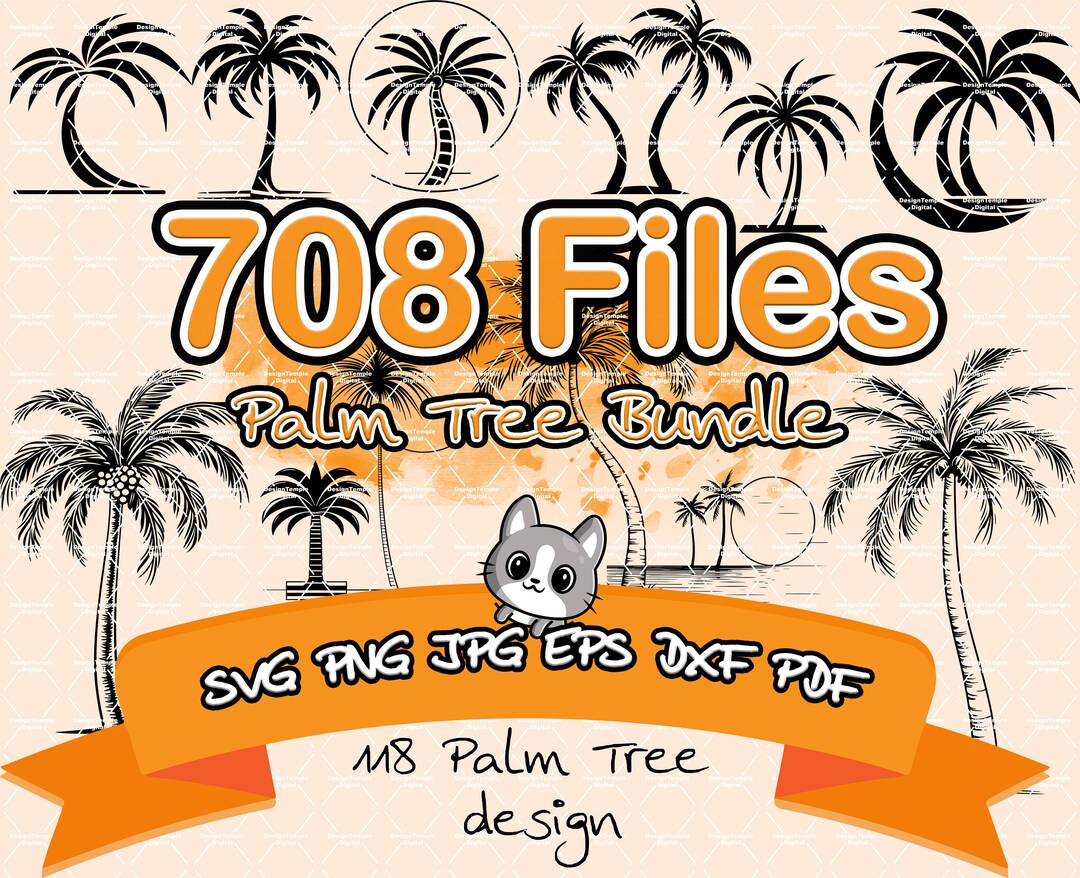 Palm Tree Svg Png Palm Tree Logo Miami Tree Svg Island Palm - Etsy