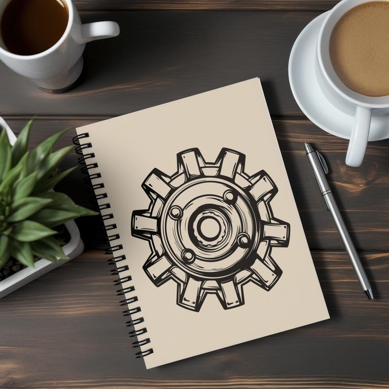 Mechanical Cog Svg Bundle, Gear Cogs Svg, Gear System Complex Design ...