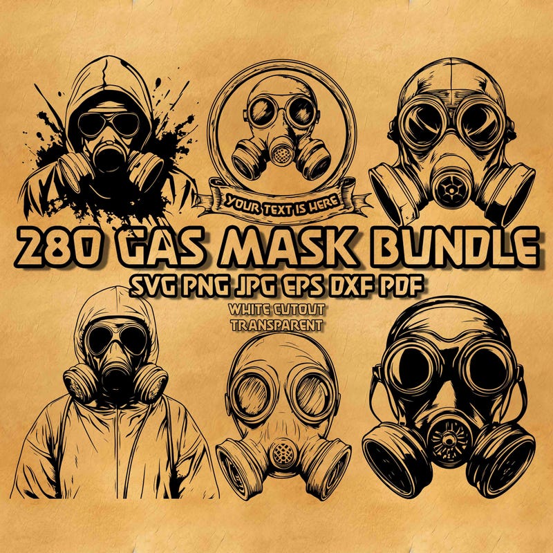 Gas Mask Svg - Etsy