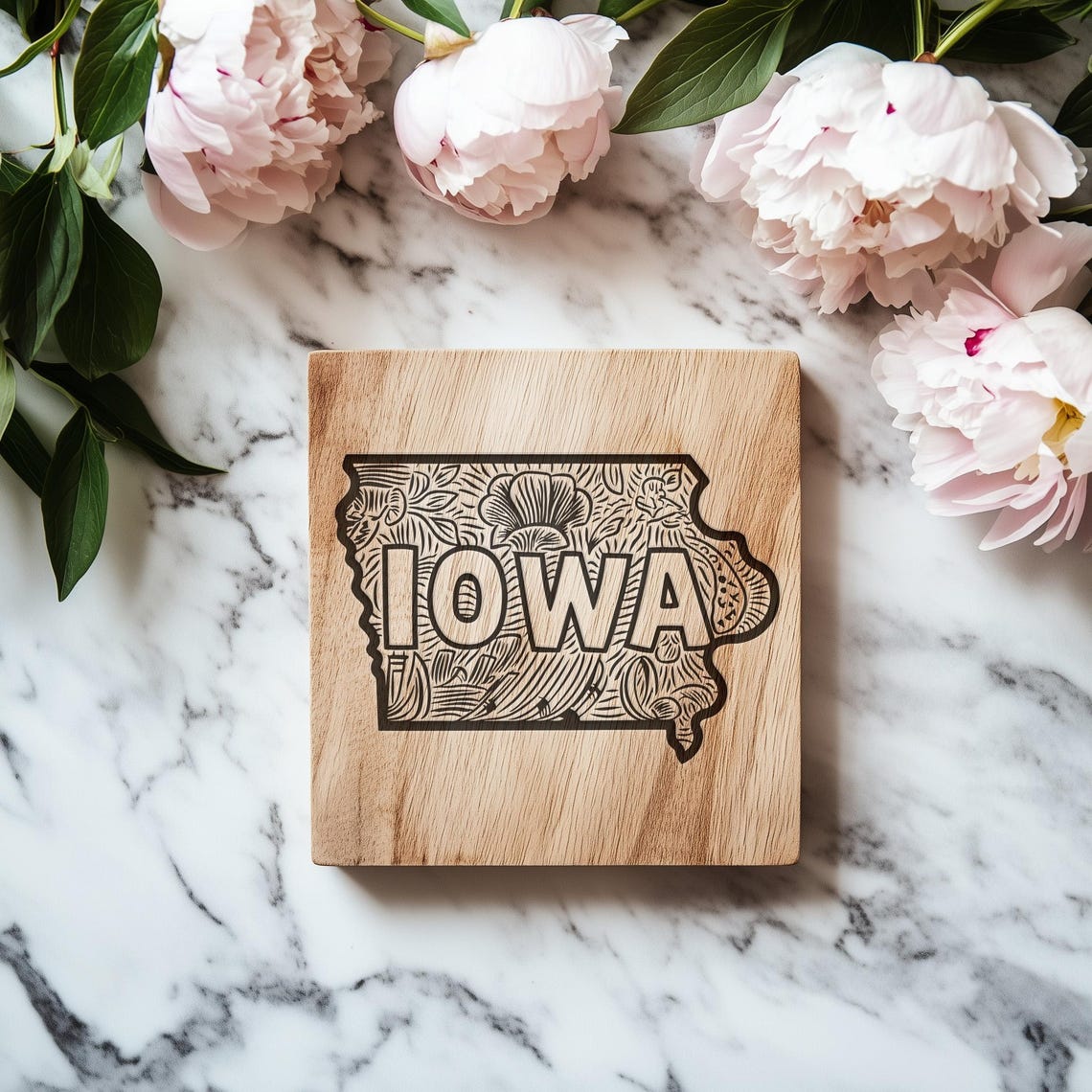 Iowa State Outline SVG Bundle: Laser Engrave File - Etsy