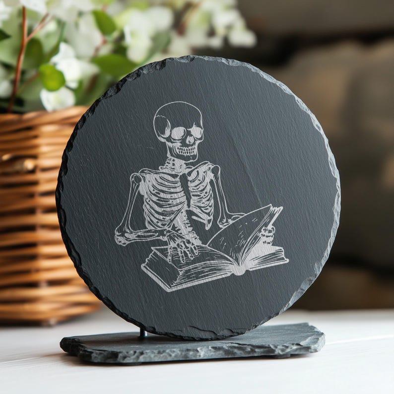 Skeleton Reading Book SVG Bundle: Gothic Halloween Clipart - Etsy