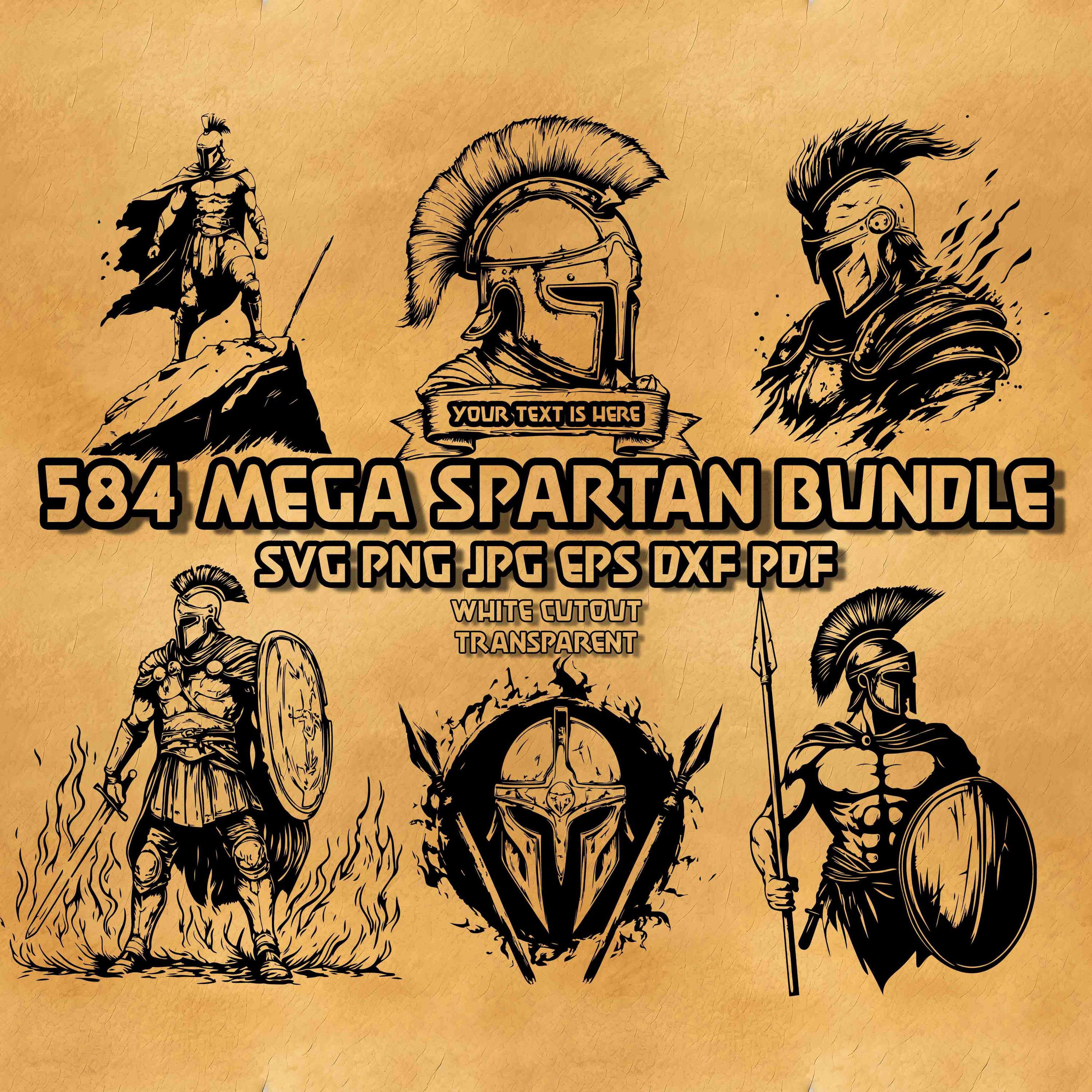 Spartan Svg Bundle, Spartan Vector, Spartan Helmet Svg, Warrior Svg ...
