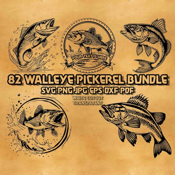 Walleye Svg - Etsy