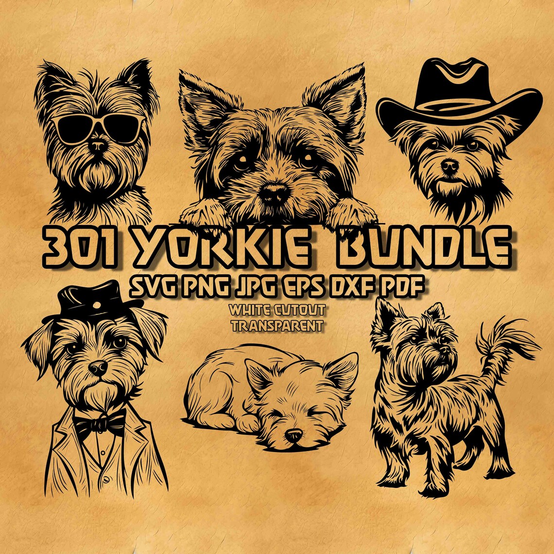 Yorkie Svg Bundle, Peeking Yorkie Svg, Floral Yorkie Svg, Gentleman ...