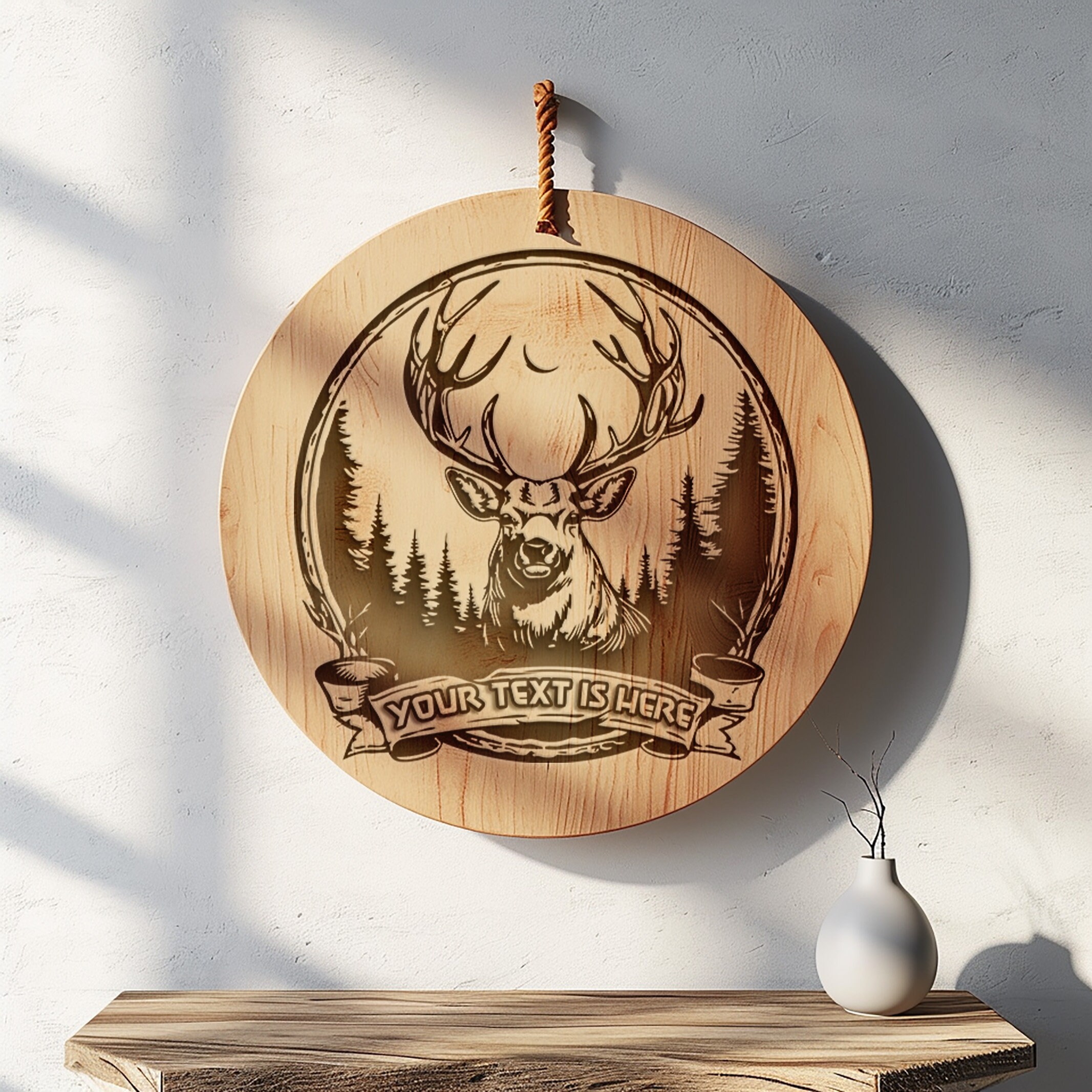Personalized Deer SVG Bundle: Antler Monogram, Hunting Design (digital ...