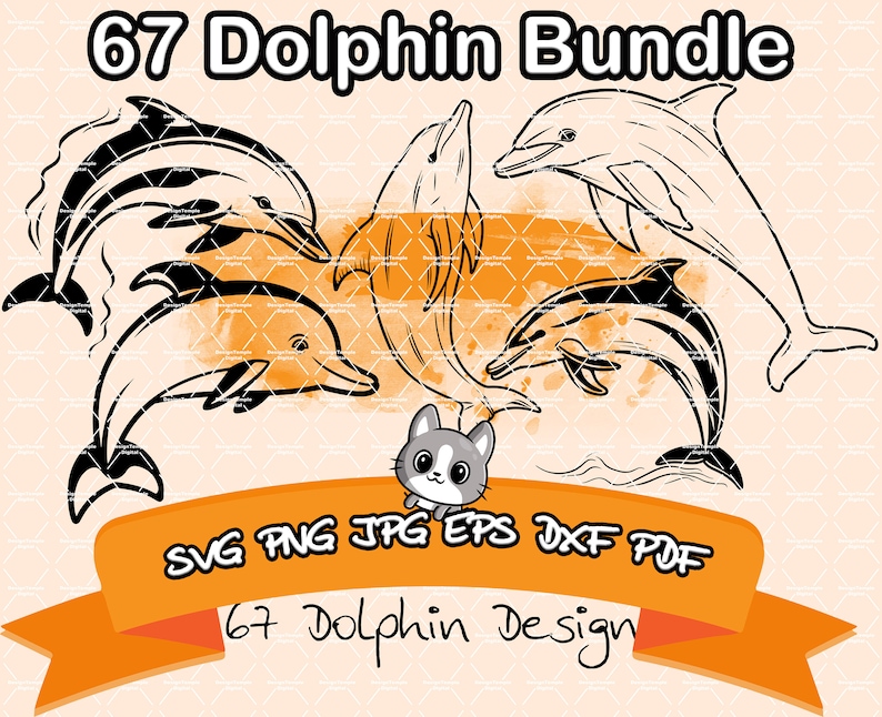 Dolphin Svg Bundle Dolphin Png Dolphin Vector Dolphin Logo - Etsy
