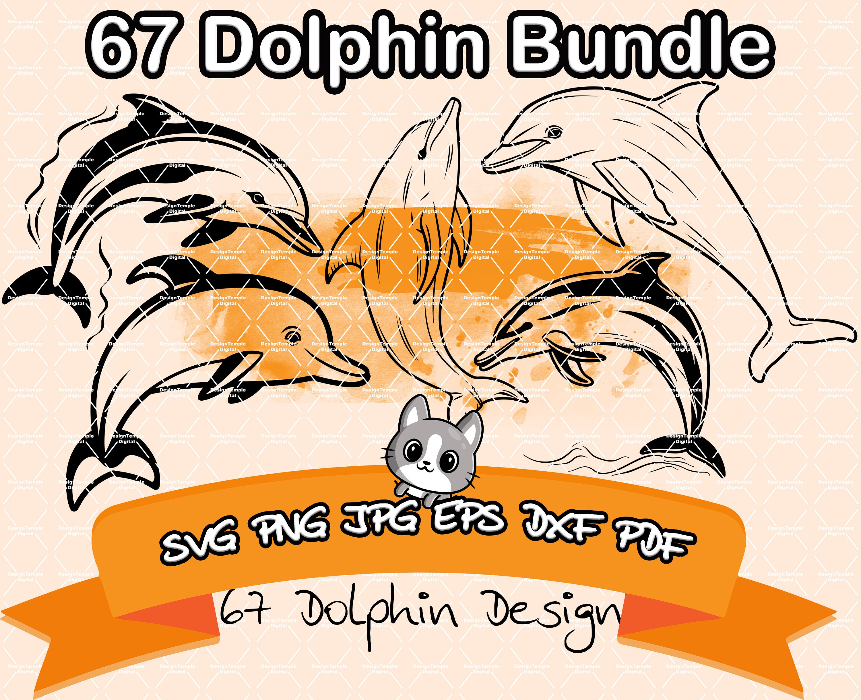 Dolphin Svg Bundle Dolphin Png Dolphin Vector Dolphin Logo - Etsy