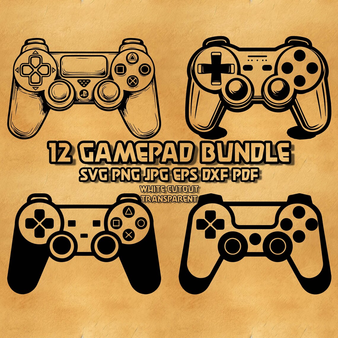 Game Controller Svg Bundle, Gamepad Svg, Play 5 Controller Svg, Video ...
