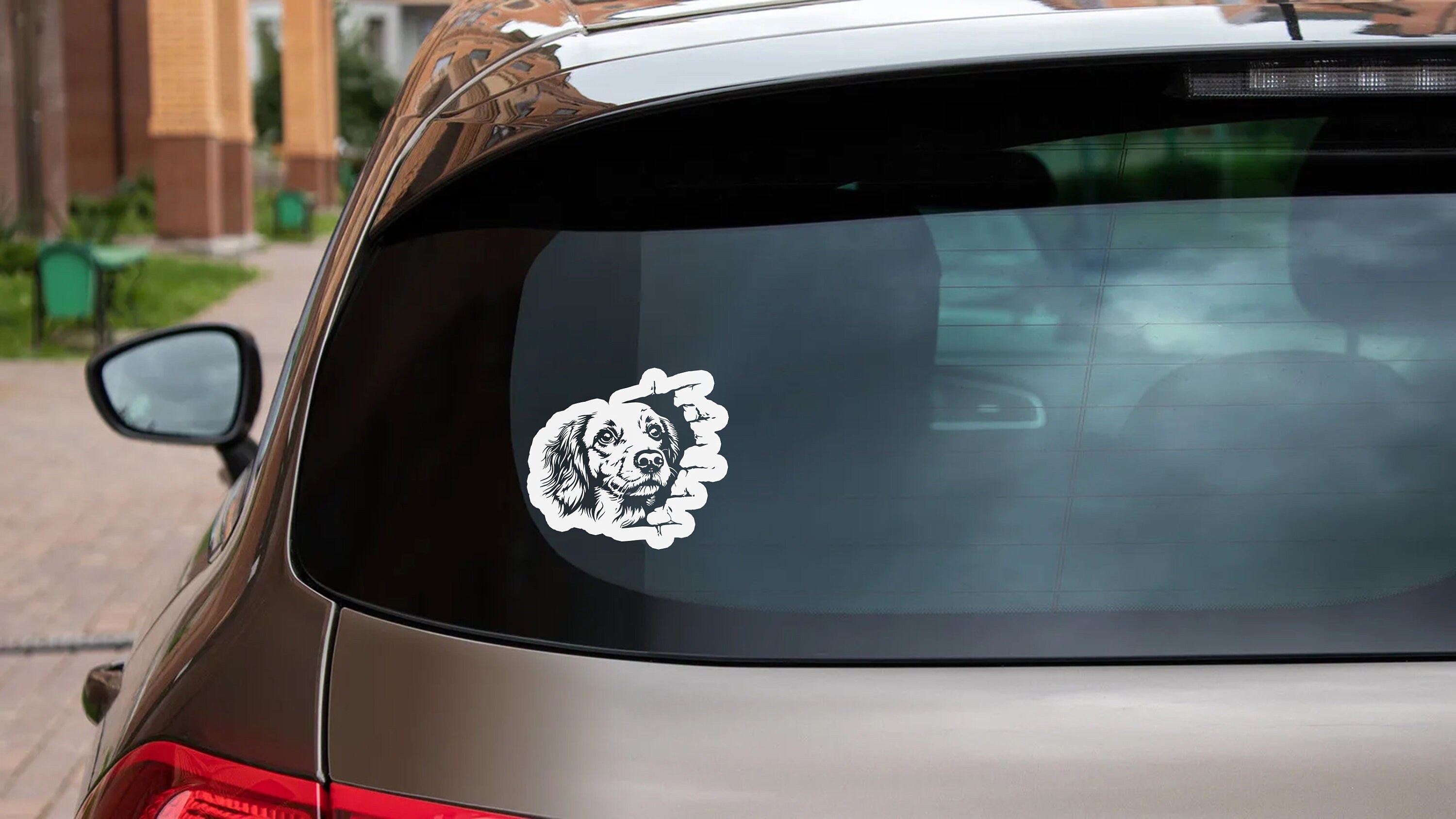 Brittany Spaniel Svg Bundle, Brittany Spaniel Monogram Svg, Peeking ...