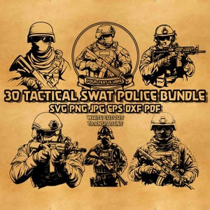 Tactical SWAT Police SVG Bundle, Law Enforcement Designs, S.w.a.t Team ...