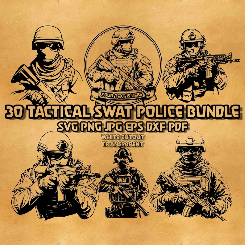 Tactical SWAT Police SVG Bundle: Law Enforcement Designs - Etsy