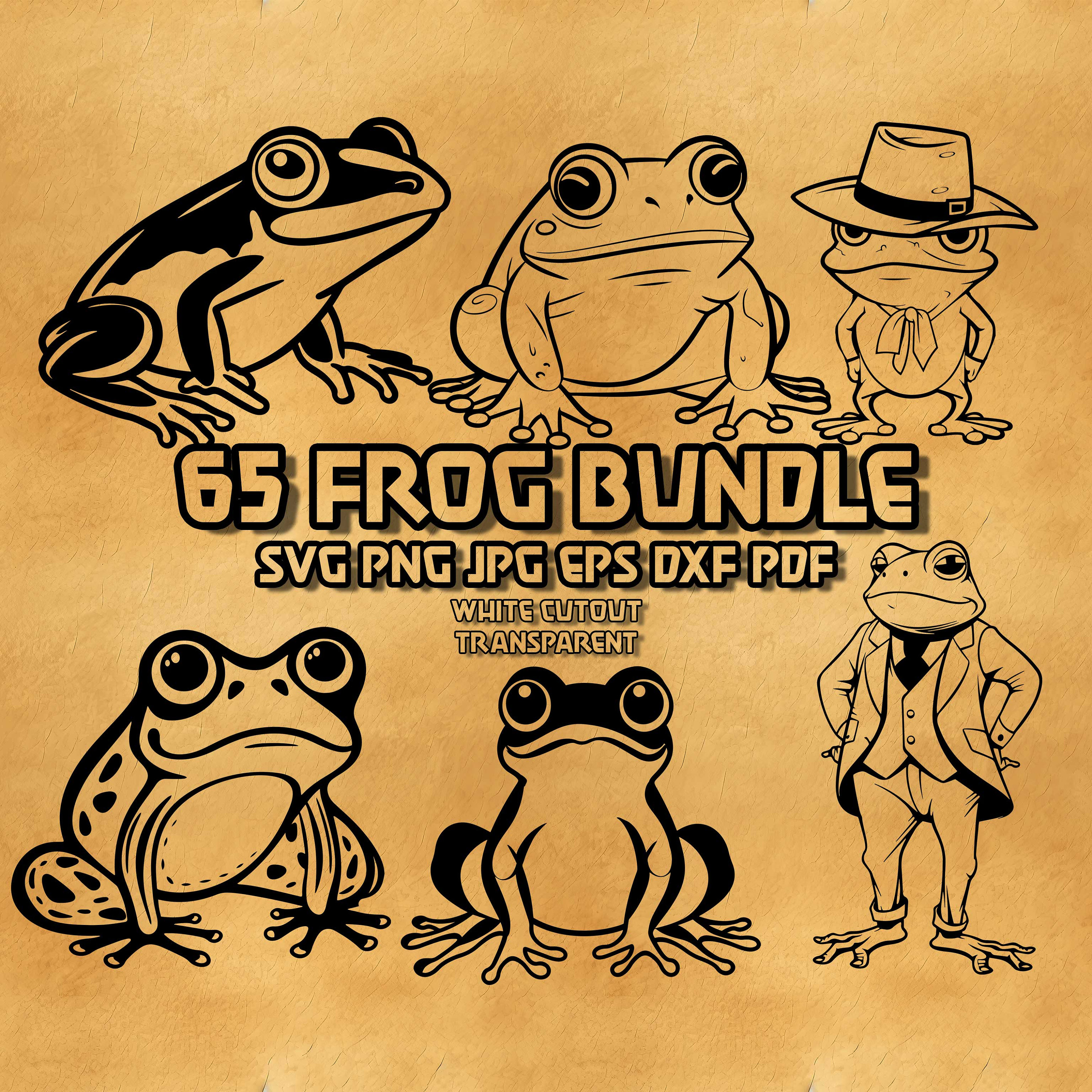 Frog Svg Bundle, Frog Png, Frog Cut File, Gentleman Frog Wear Suit ...