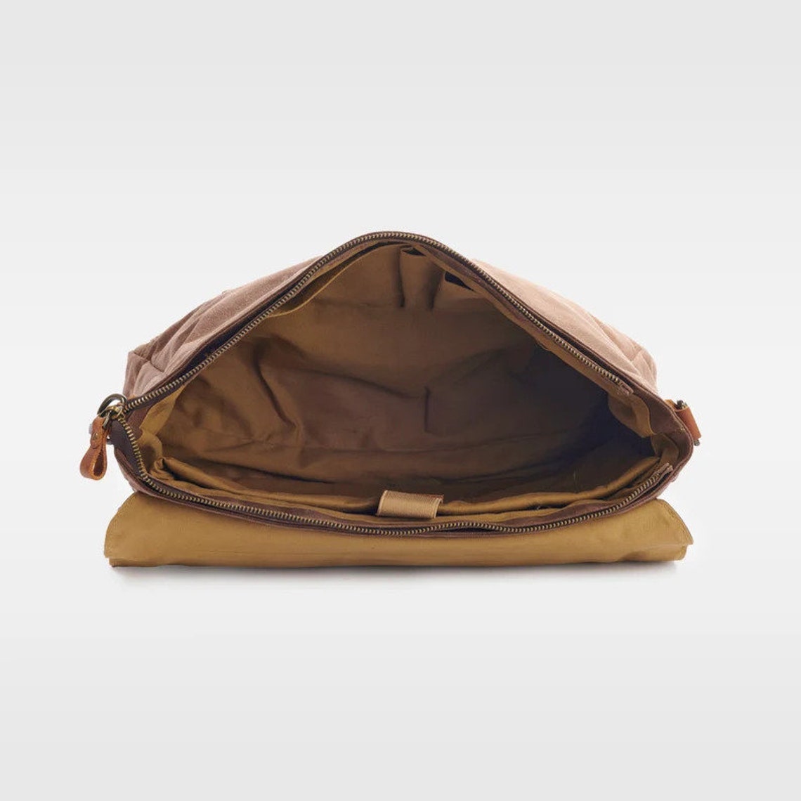 Work Satchel Messenger Bag , Wax Canvas Laptop Bag ,commuting Shoulder ...