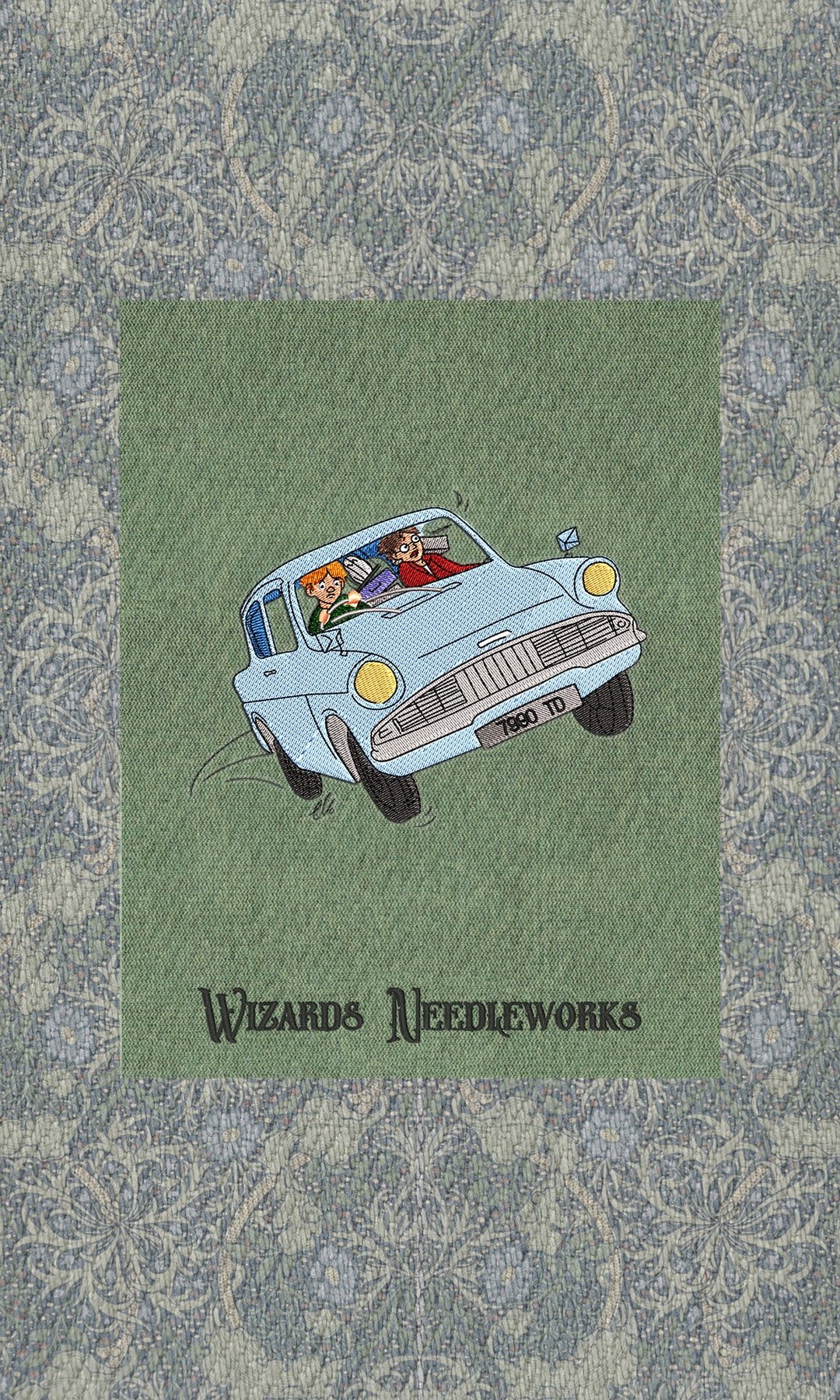 Flying Car Wizards Boys Digitize Digital Machine Embroidery Design ...