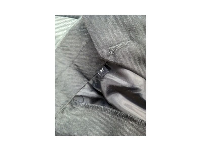 90s Vintage Mauro Ferrini Traje Talla XL 27 Chaqueta Gris Oscuro ...