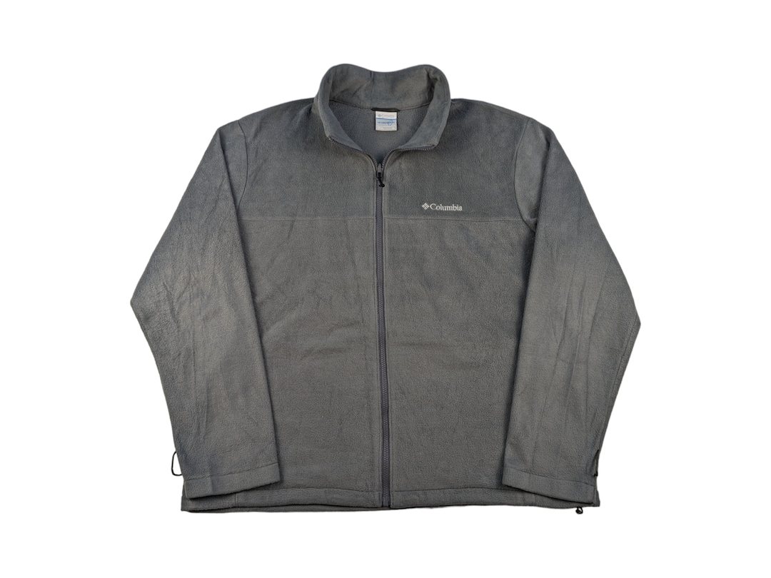 Vintage Columbia 90s Fleece Jacket Size XL in Gray Oversized Sportswear ...