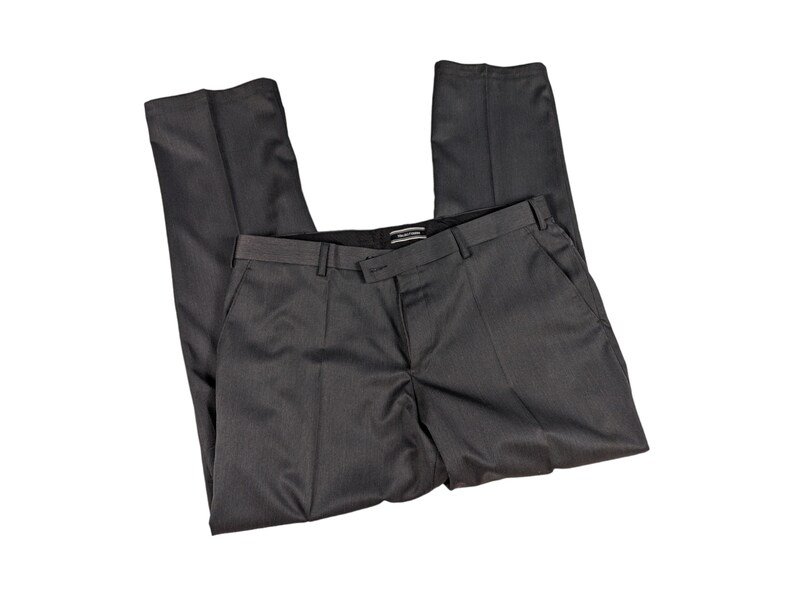 90s Vintage Mauro Ferrini Traje Talla XL 27 Chaqueta Gris Oscuro ...