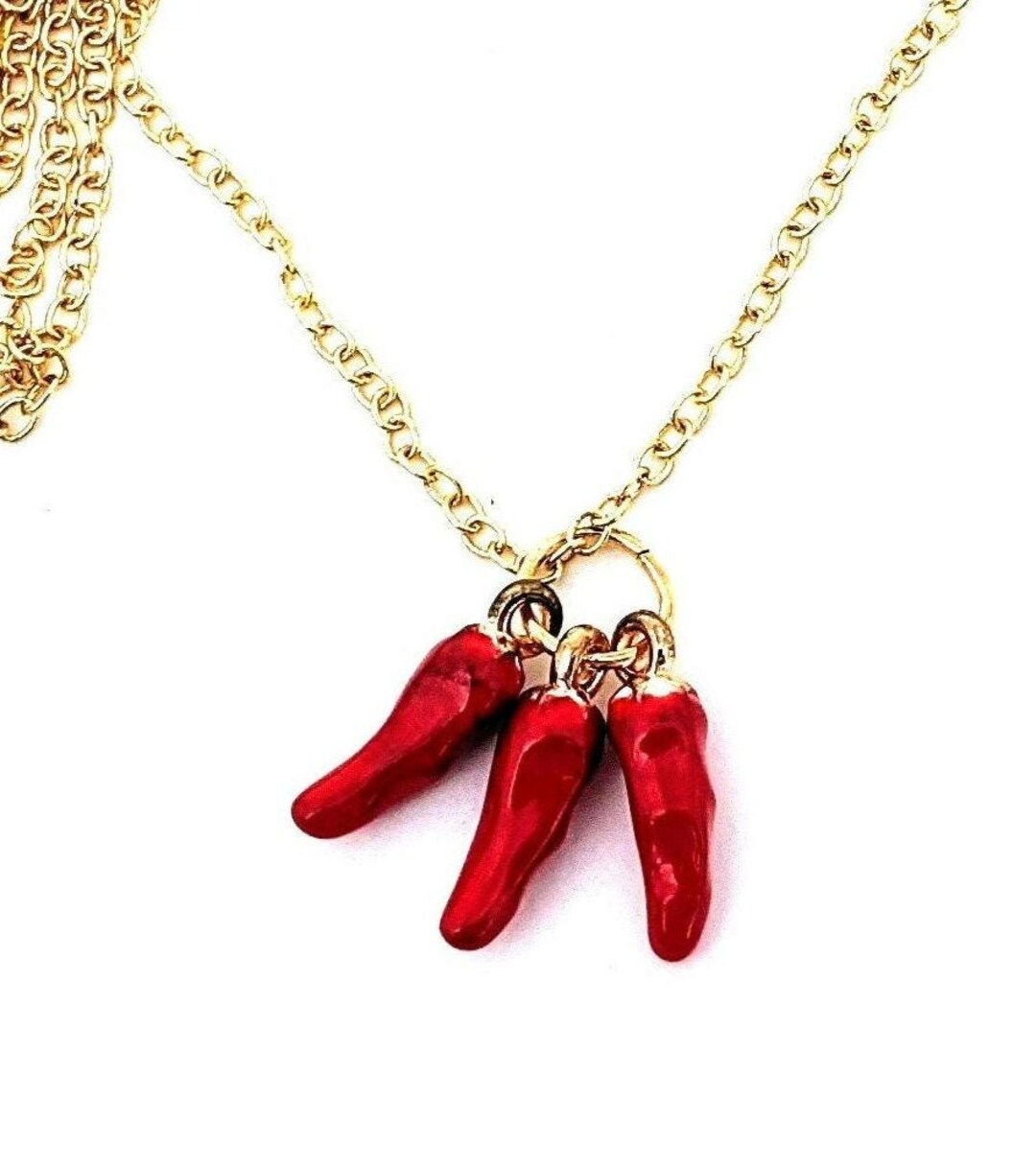 Chili Pepper Necklace Southwest Novelty Food Jewelry - Etsy