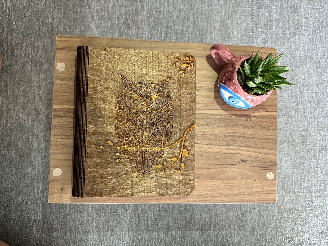 Wooden Notebook, Personalized Notebook, Natural Wooden Notebook, Wooden ...