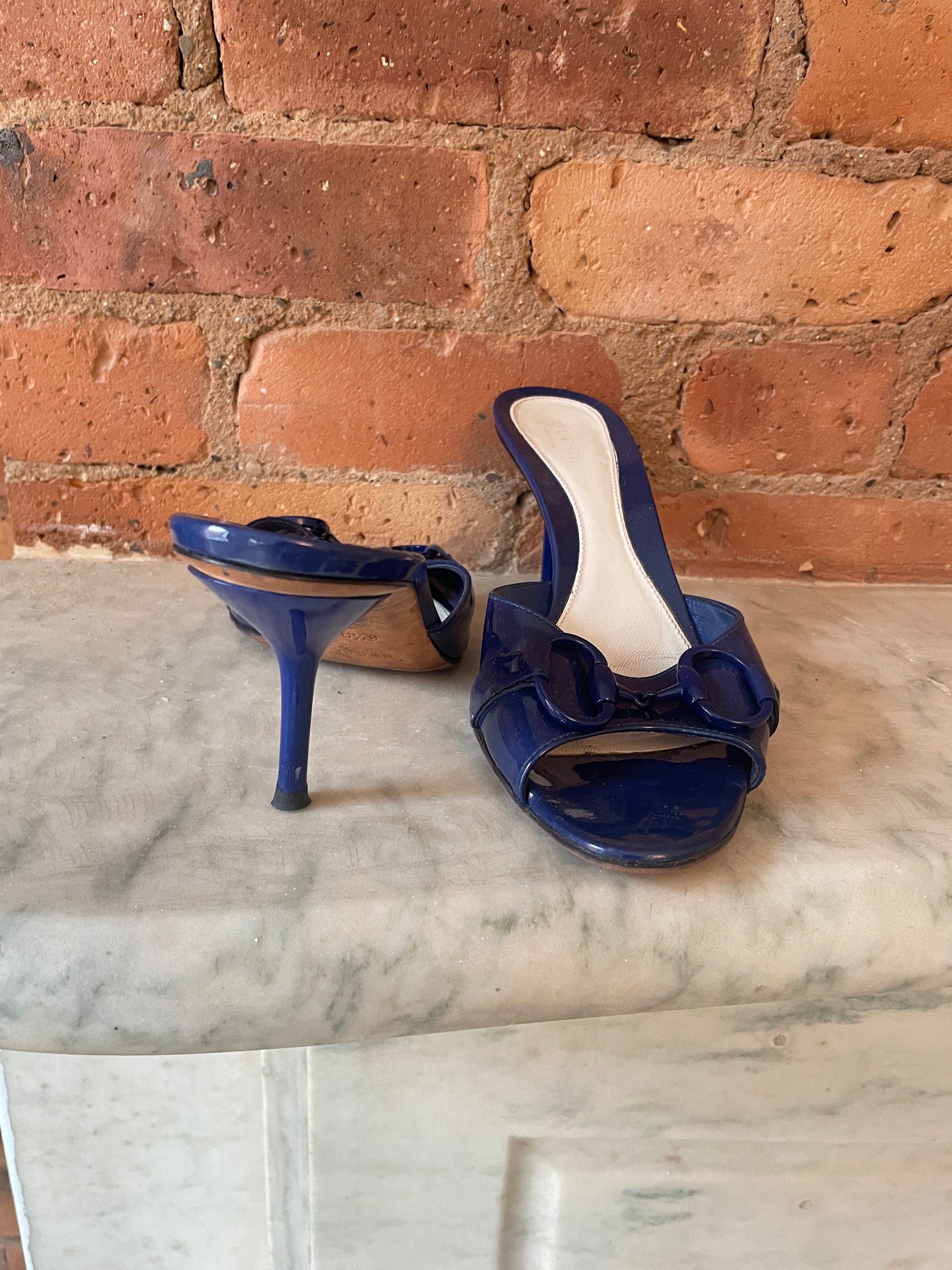 Gucci Blue Bit Mule Sandals US 6.5 - Etsy