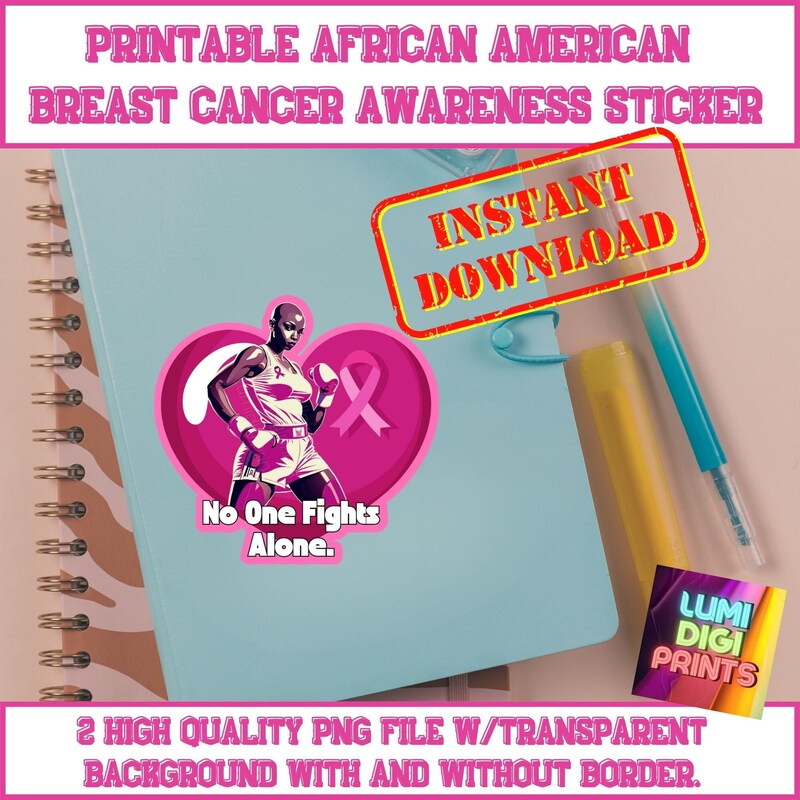 Breast Cancer Awareness Stickers - Etsy