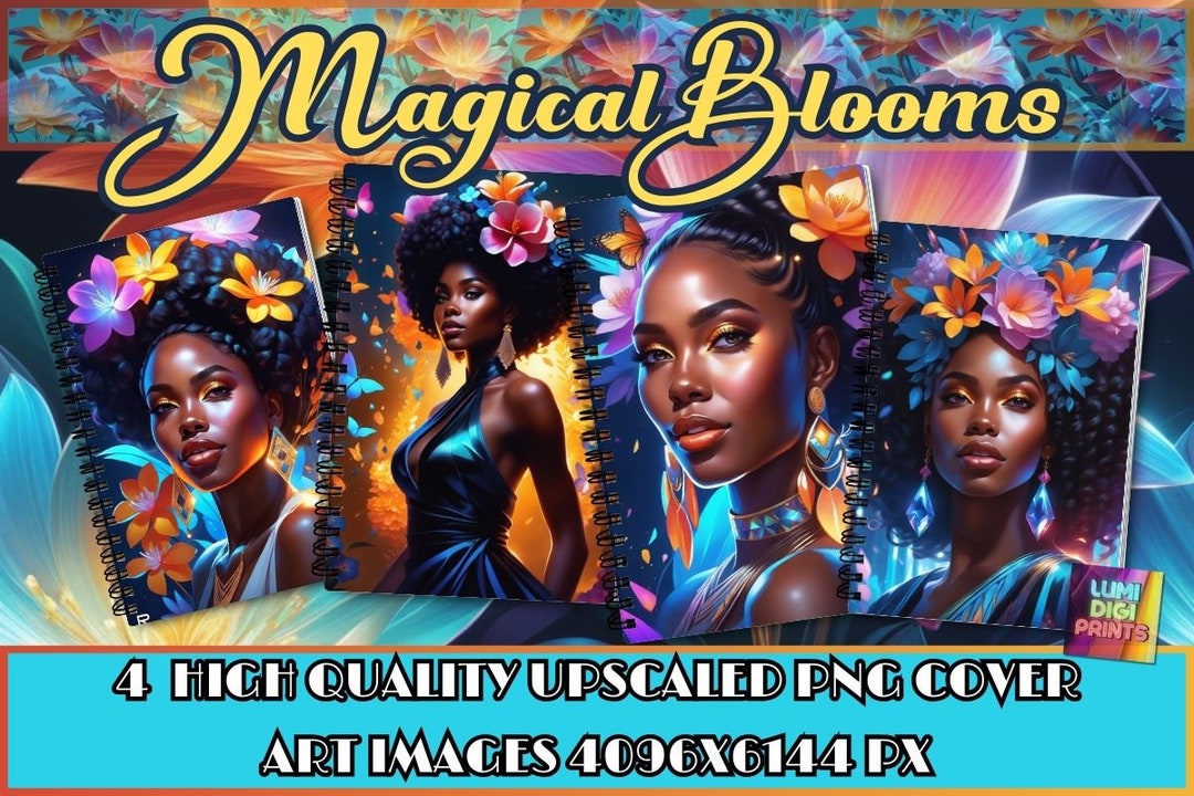 Chic Black Woman Journal Covers, Editable & Printable Notebook Cover ...