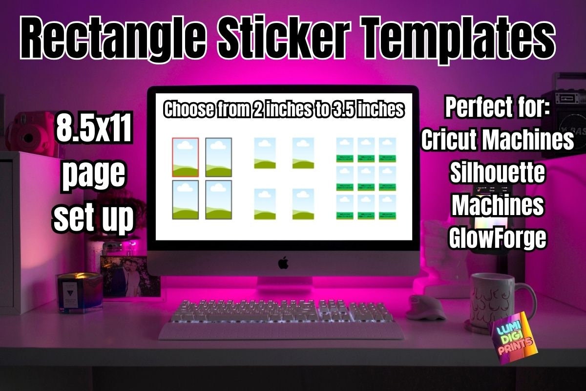 Editable Canva Sticker Template Bundle, Canva Frame Sticker Template ...