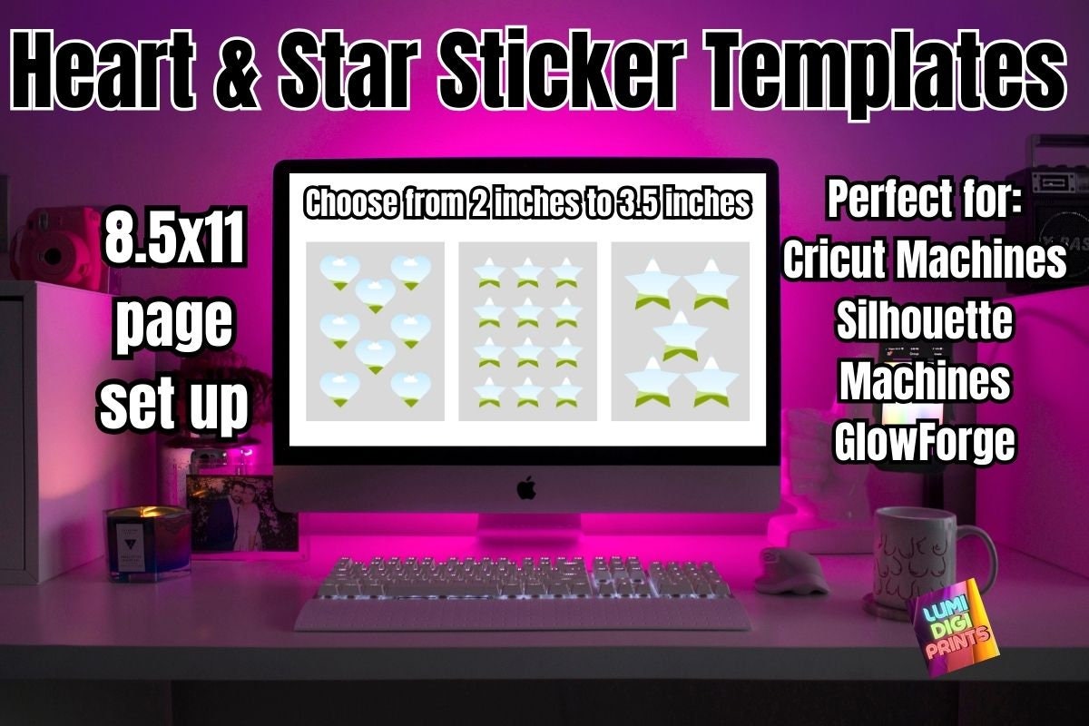 Editable Canva Sticker Template Bundle Canva Frame Sticker - Etsy