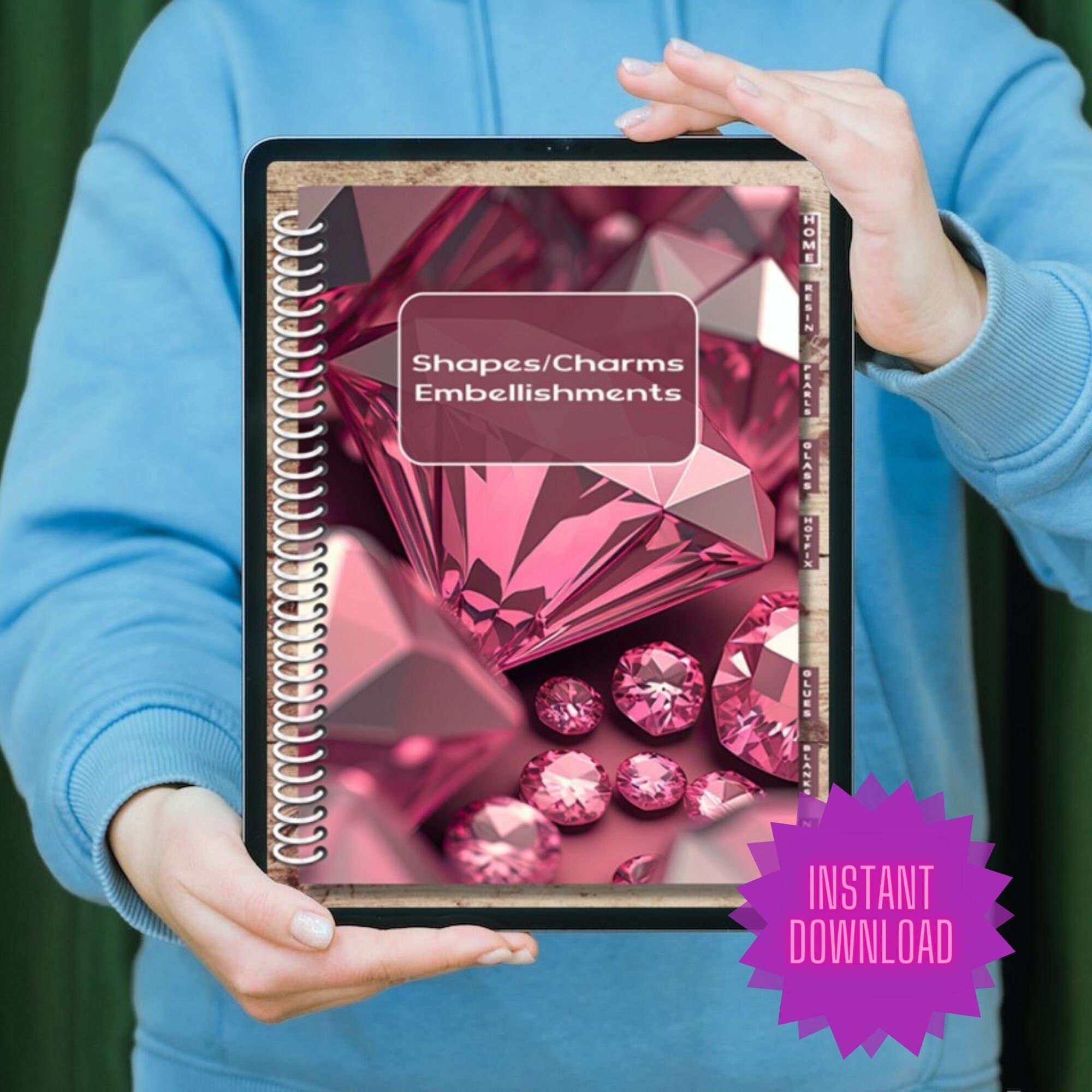 Digital Rhinestone Inventory Log Book for Rhinestones Printable ...