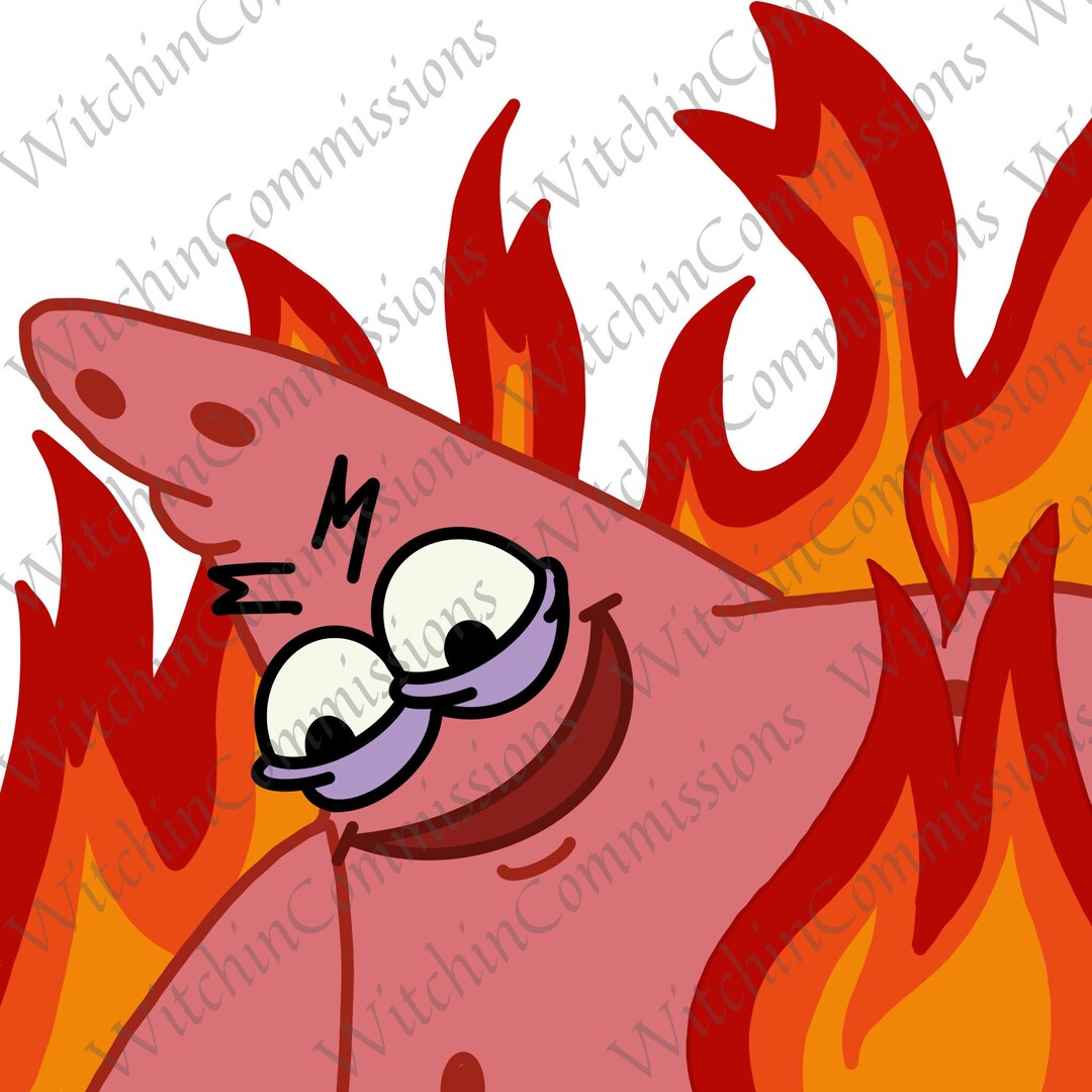 Patrick Chaos Rage Angry Emote Twitch Discord Emotes Spongebob - Etsy ...