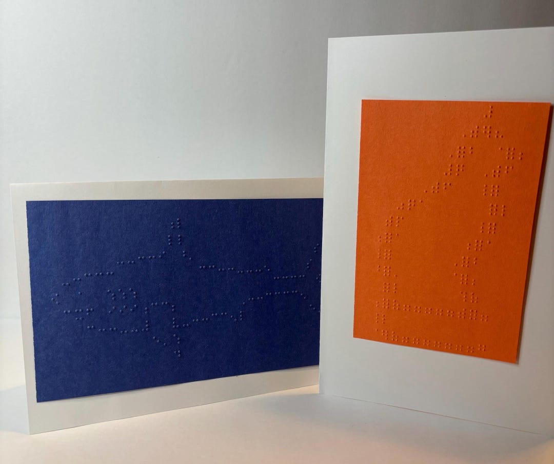 Tactile Braille Card With Tactile Pictures | CUSTOMIZE - Etsy