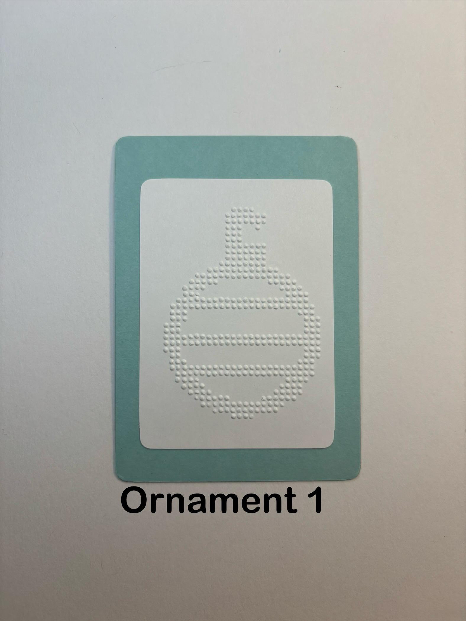 Tactile Graphic Christmas Card | Braille - Etsy