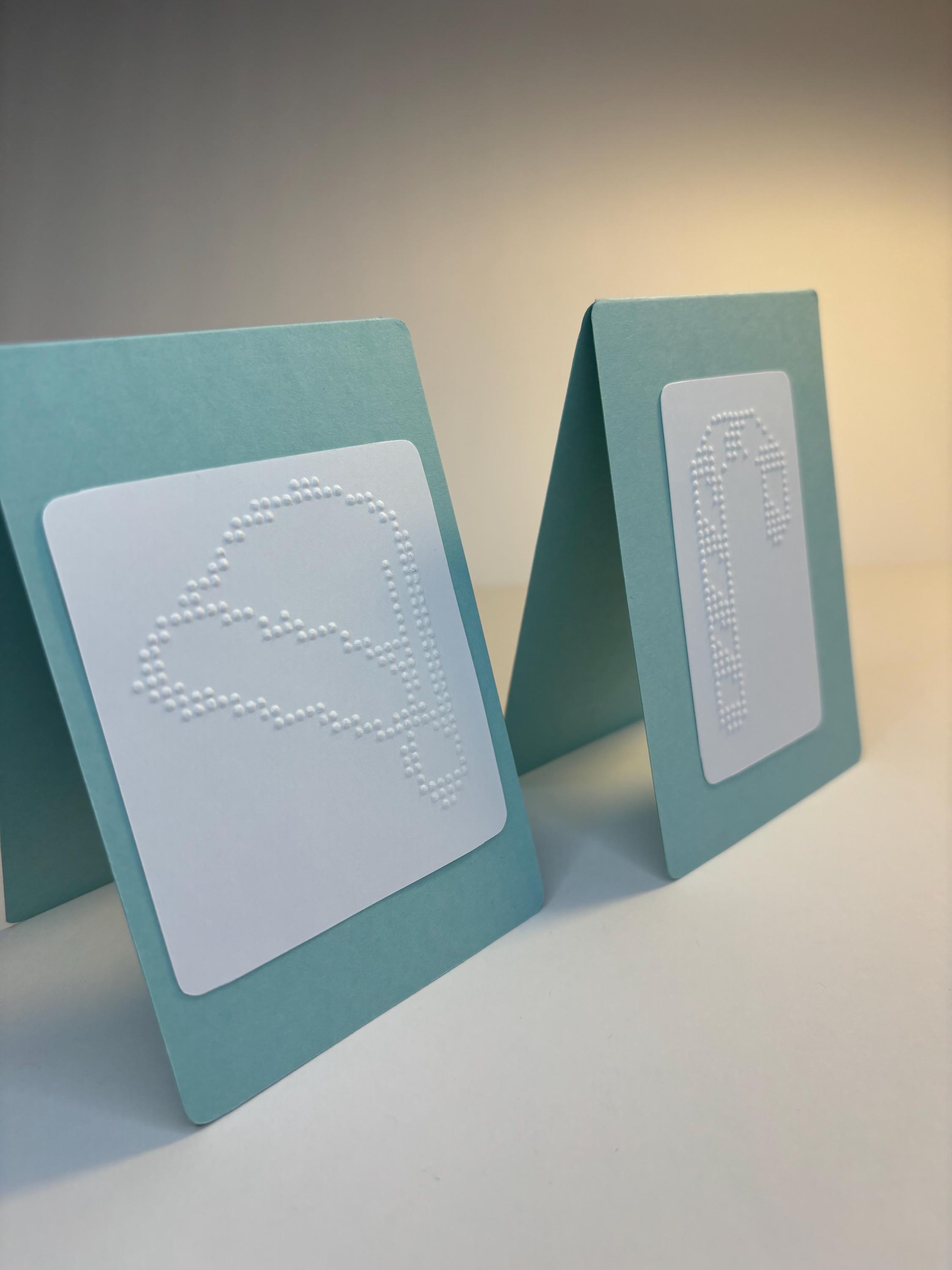 Tactile Graphic Christmas Card | Braille - Etsy