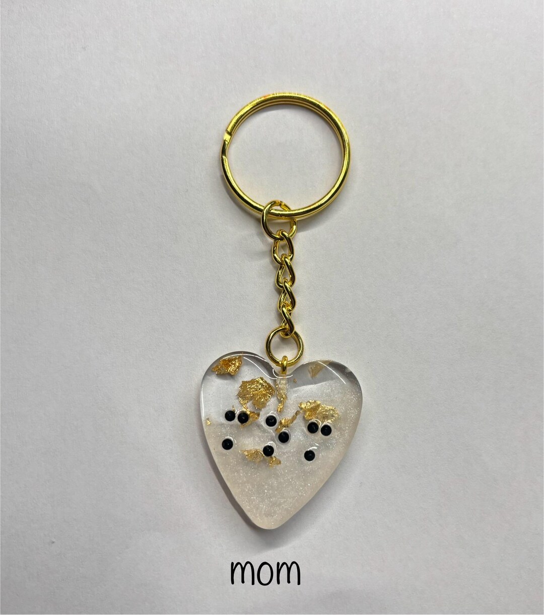 Braille Keychain |”mom” | Tactile Braille | Small Heart - Etsy