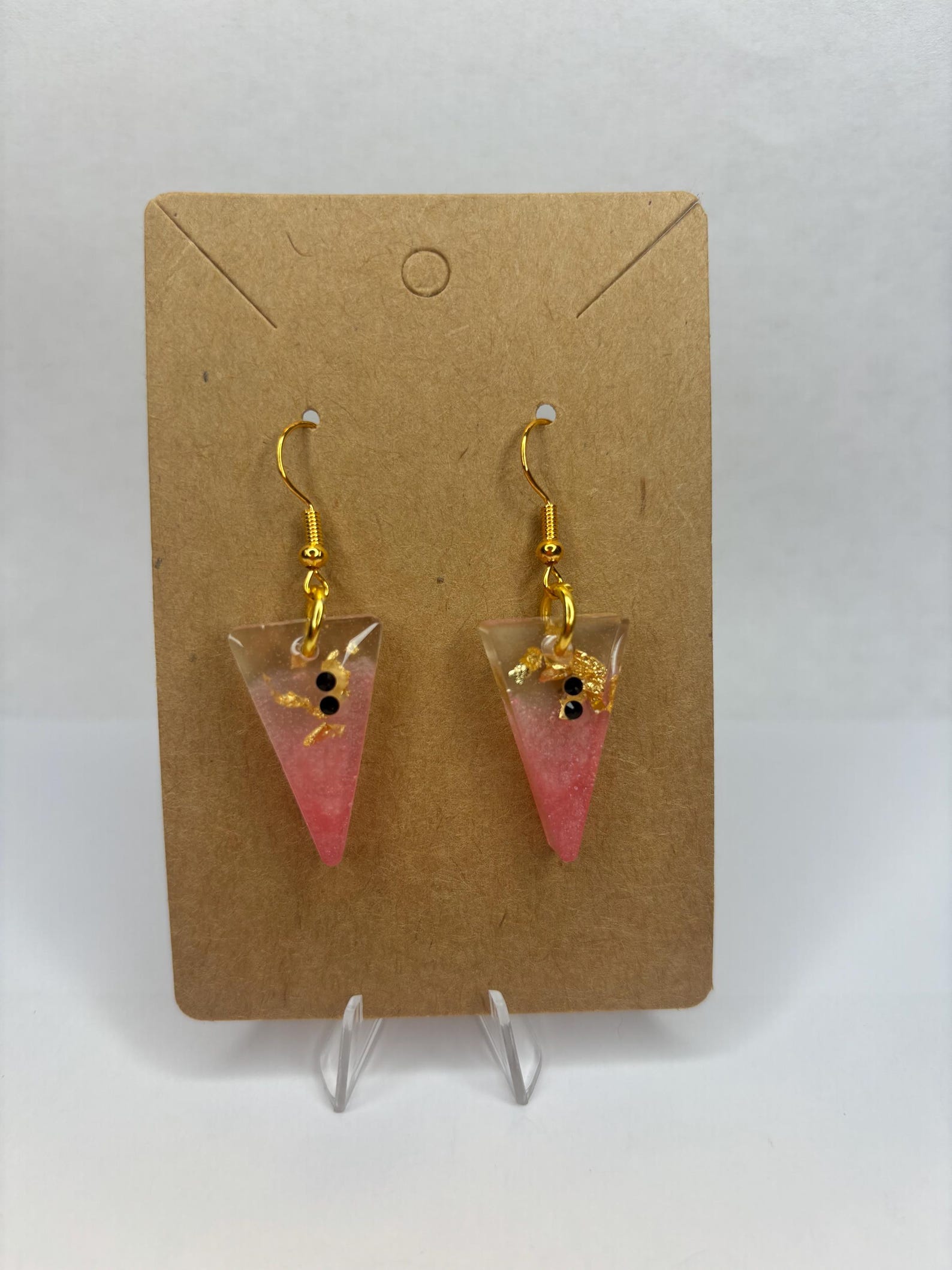 CUSTOM Braille Earrings | Small Triangle Shape - Etsy